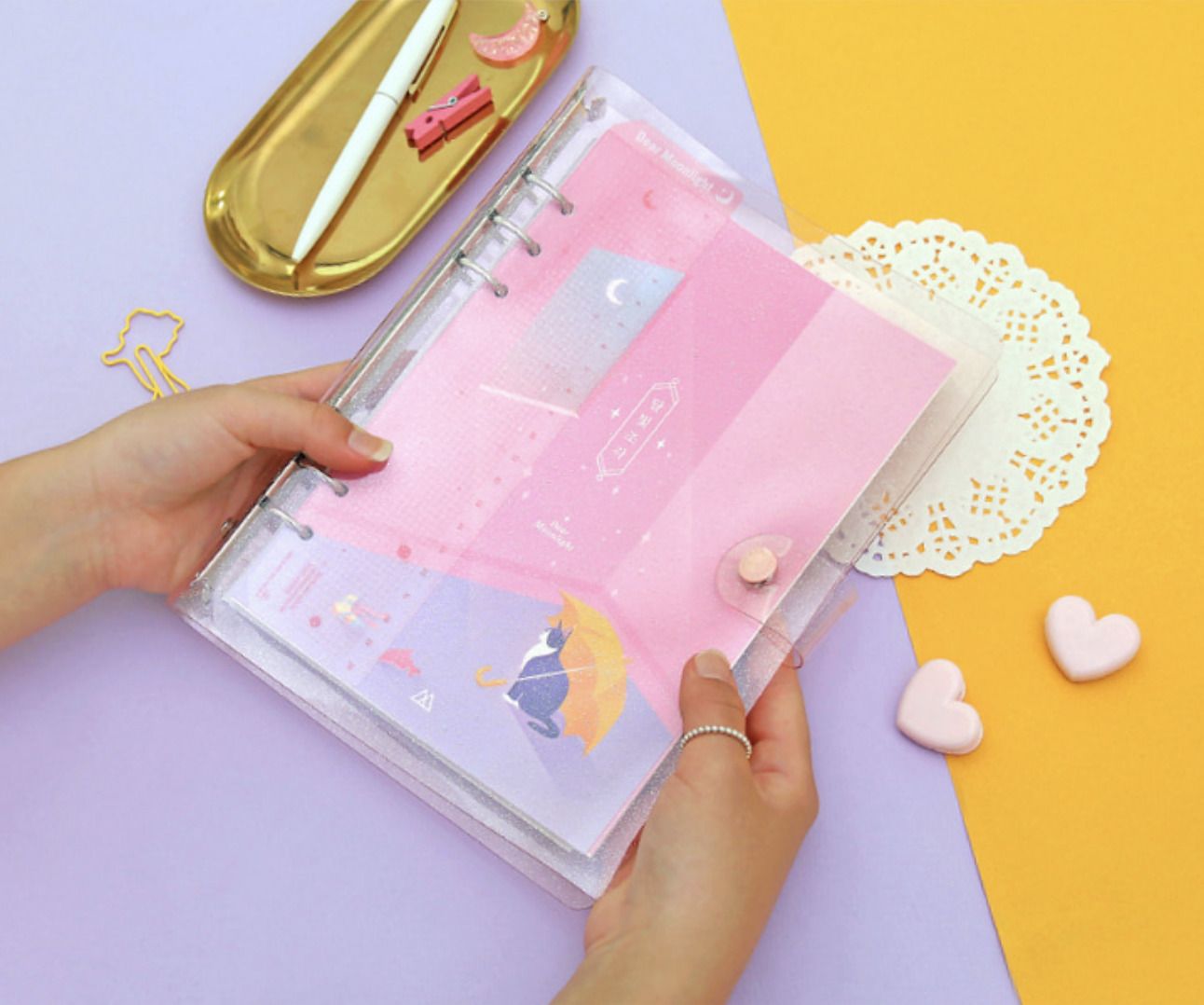 MochiThings: Moonlight Twinkle 6 Ring A5 Planner