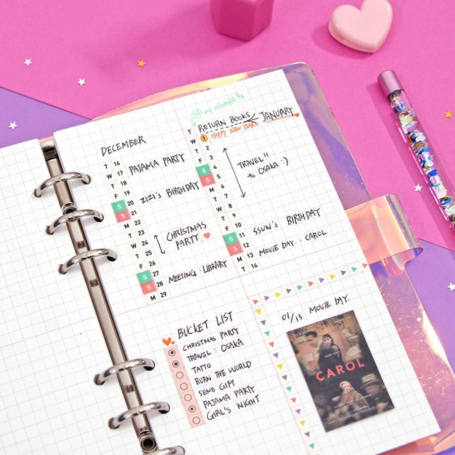 MochiThings: 6 Ring A6 Planner Refill