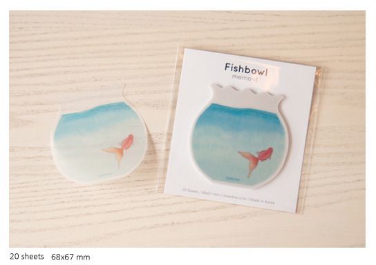 MochiThings: Fishbowl Sticky Note