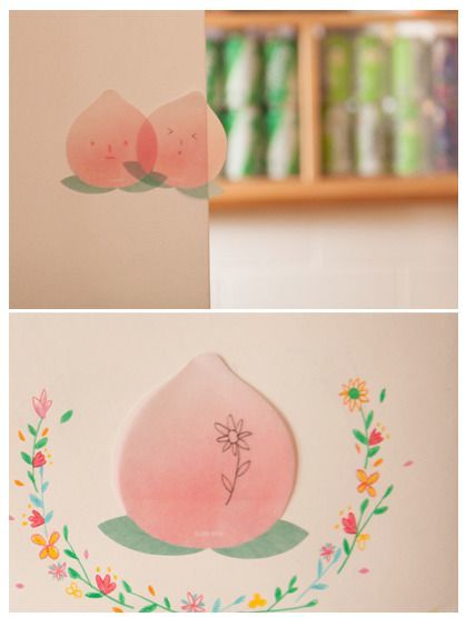 MochiThings: Peach Sticky Note