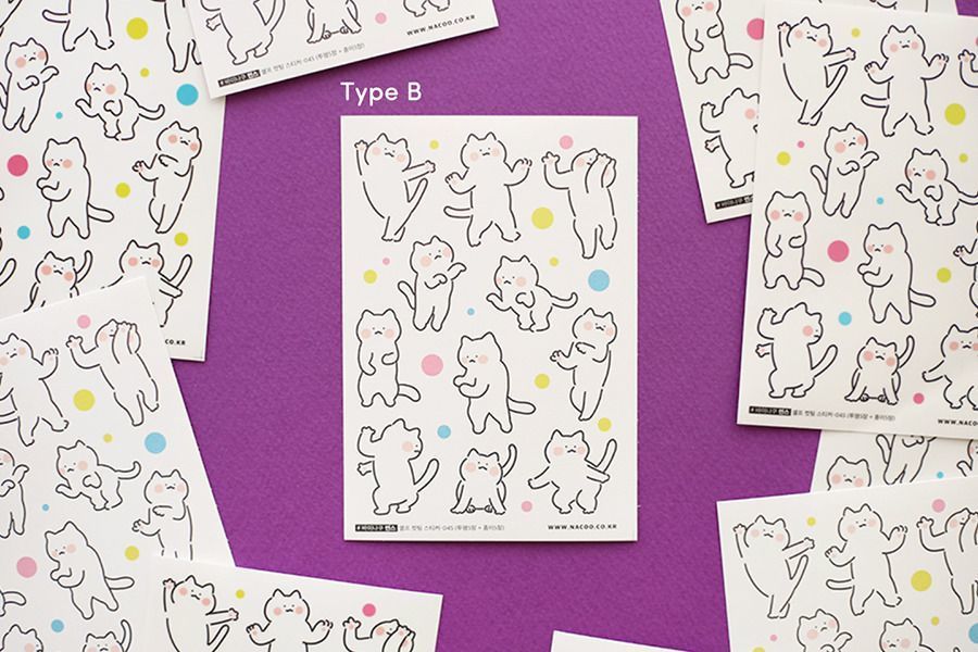 MochiThings: Cat Dance CYO Sticker Set