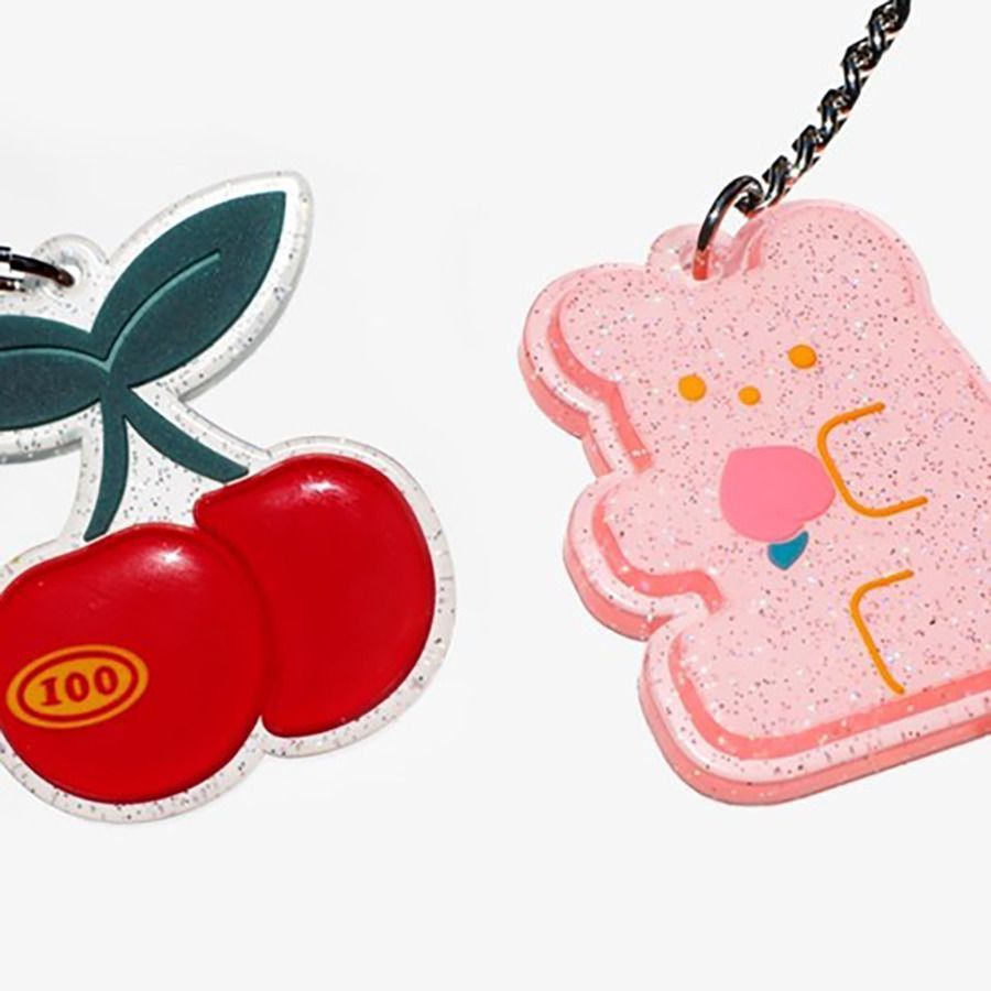 MochiThings: Retro Glitter Epoxy Key Ring