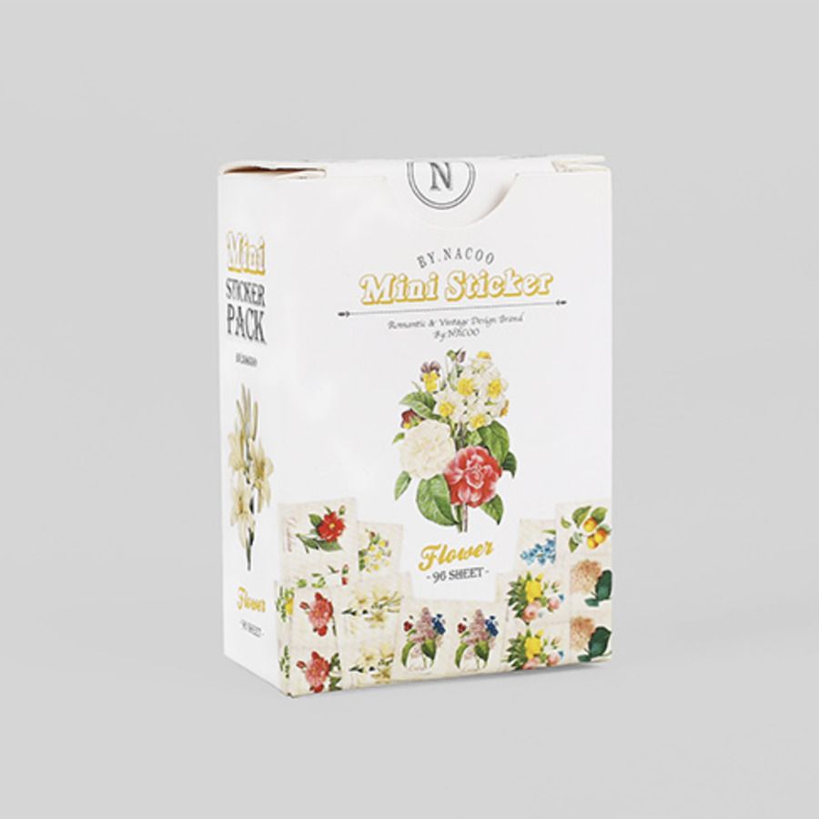 MochiThings: 96pcs Flower Label Sticker Set