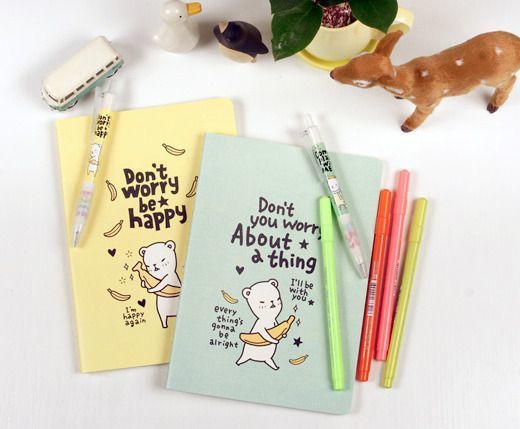 MochiThings: White Bear Lined Notebook