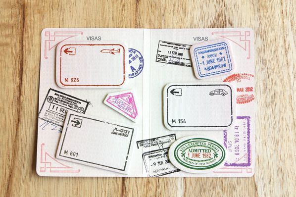 MochiThings: Passport Sticky Note Set