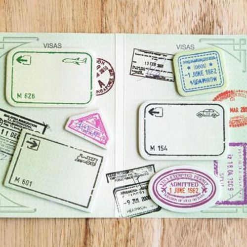MochiThings: Passport Sticky Note Set
