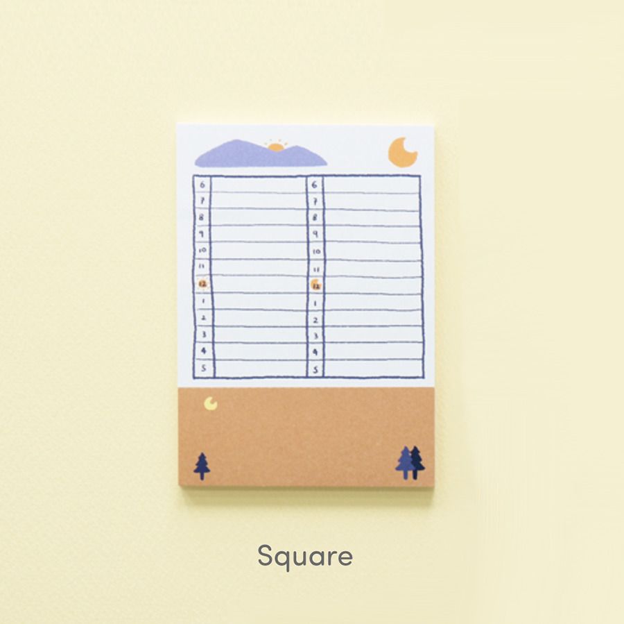 MochiThings: Two Way Timetable Sticky Note