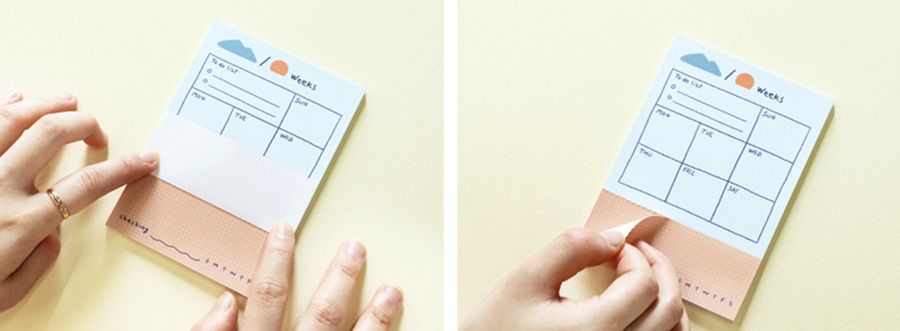 MochiThings: Two Way Timetable Sticky Note