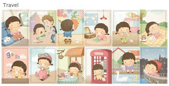 MochiThings: Momoi Stamp Sticker