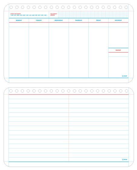 MochiThings: Button Weekly Planner