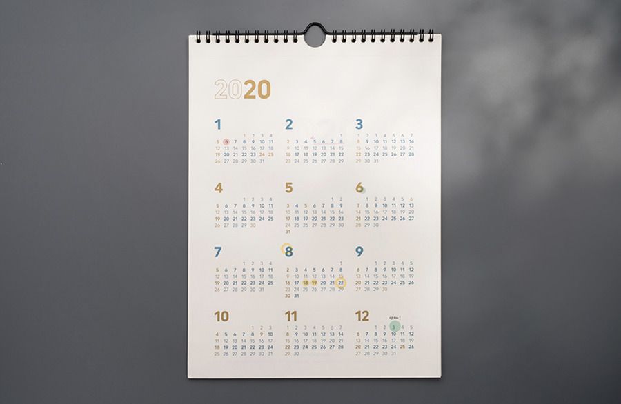 MochiThings: 2020 Large Basic Wall Calendar