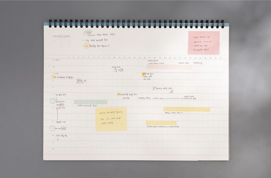MochiThings: 2020 Wide Basic Desk Planner