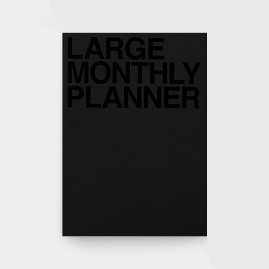 MochiThings: Black Large Monthly Planner