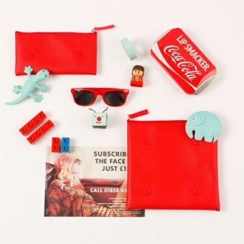 MochiThings: Small Colorful Block Button Pouch