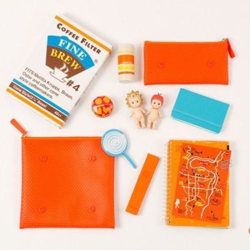 MochiThings: Small Colorful Block Button Pouch