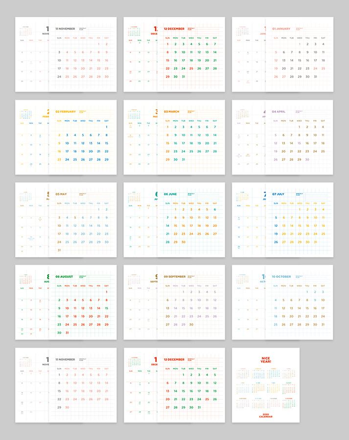 MochiThings: 2020 My Schedule Keeper Desk Calendar