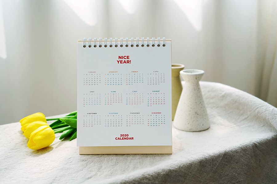 MochiThings: 2020 My Schedule Keeper Desk Calendar