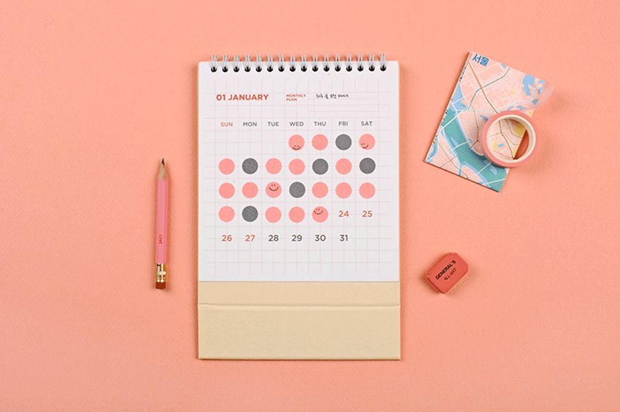MochiThings: 2020 My Schedule Keeper Desk Calendar