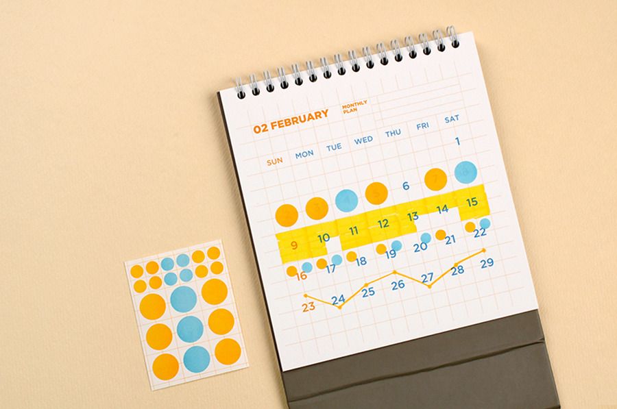 MochiThings: 2020 My Schedule Keeper Desk Calendar