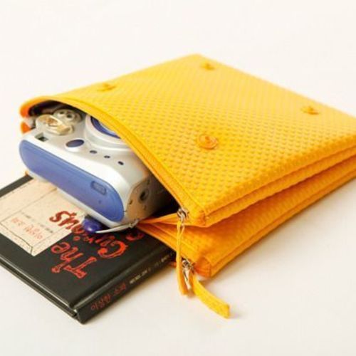 MochiThings: Medium Colorful Block Button Pouch
