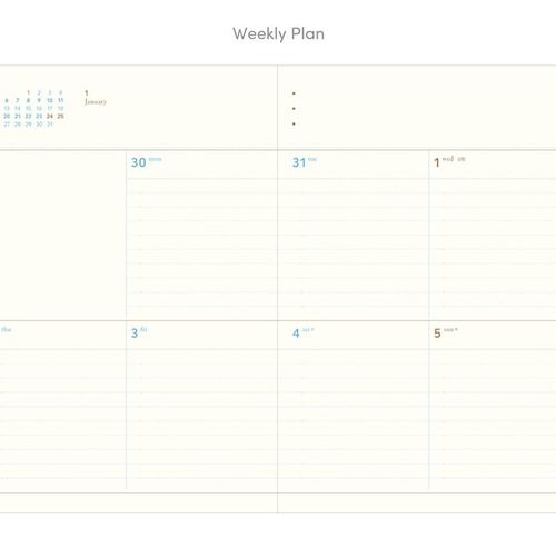 MochiThings: 2020 Slim & Wide Weekly Planner