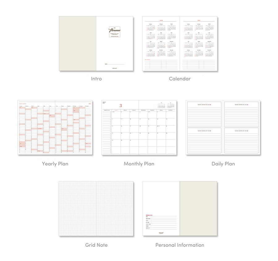 MochiThings: 2020 Florence Daily Planner