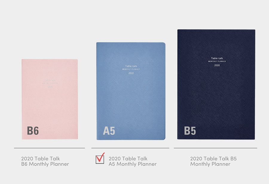 MochiThings: 2020 Table Talk A5 Monthly Planner
