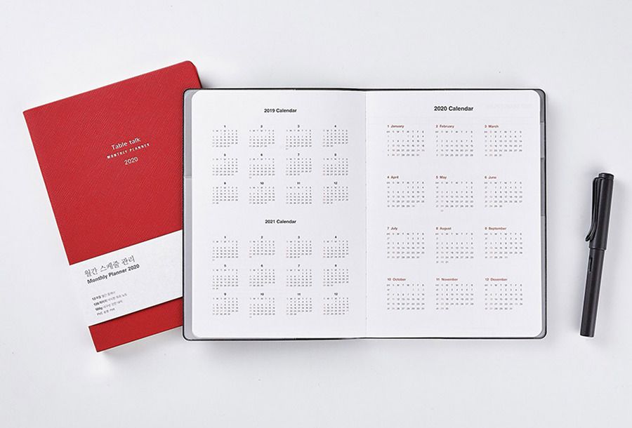 MochiThings: 2020 Table Talk A5 Monthly Planner
