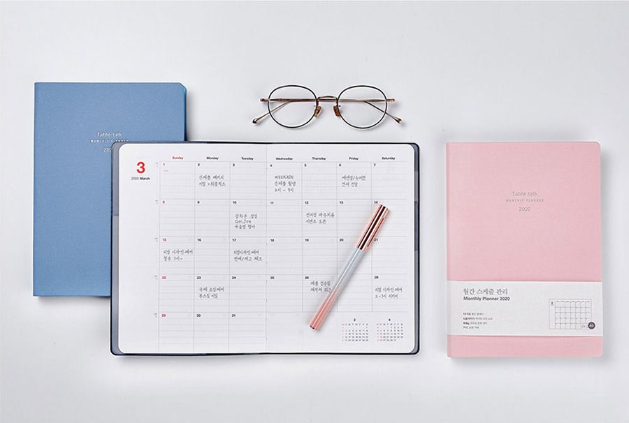 MochiThings: 2020 Table Talk A5 Monthly Planner