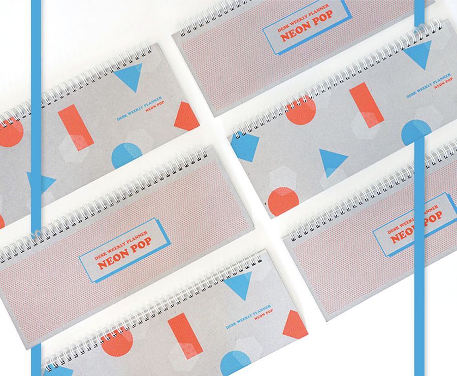 MochiThings: Neon Pop Desk Weekly Planner