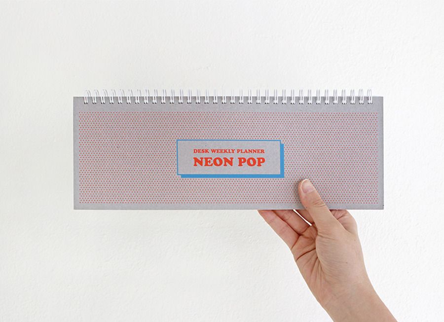 MochiThings: Neon Pop Desk Weekly Planner