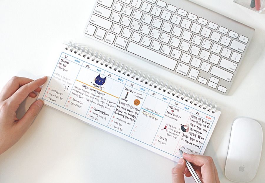 MochiThings: Neon Pop Desk Weekly Planner