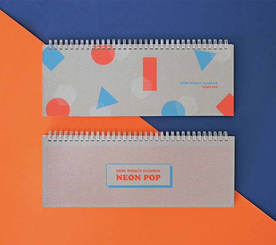 MochiThings: Neon Pop Desk Weekly Planner