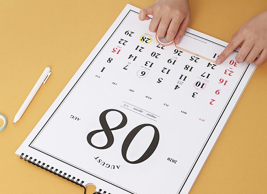 MochiThings: 2020 The Classic A3 Wall Calendar