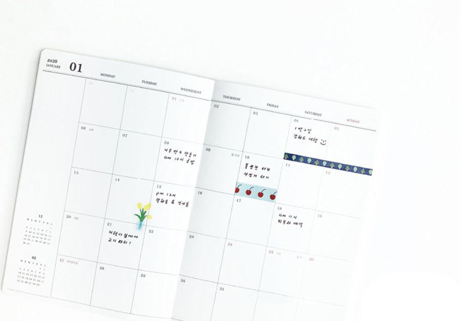 MochiThings: 2020 Spring Monthly Planner
