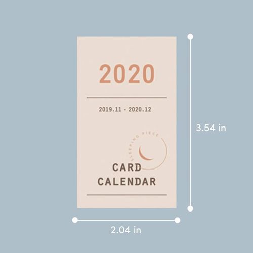 MochiThings: 2020 Your Record Card Calendar