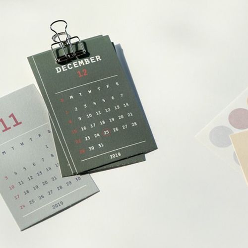 MochiThings: 2020 Your Record Card Calendar