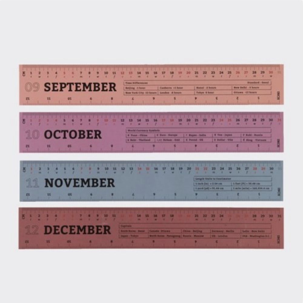 MochiThings: 2020 Ruler Calendar Sheets