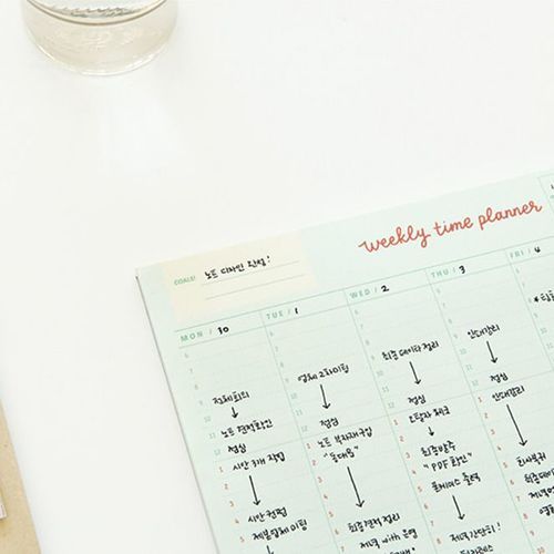 MochiThings: Hello Jane Weekly Schedule Pad