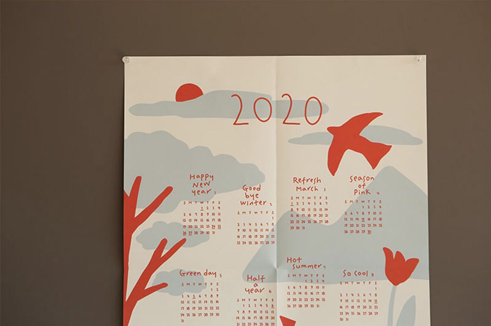 MochiThings: 2020 Dailylike Poster Calendar