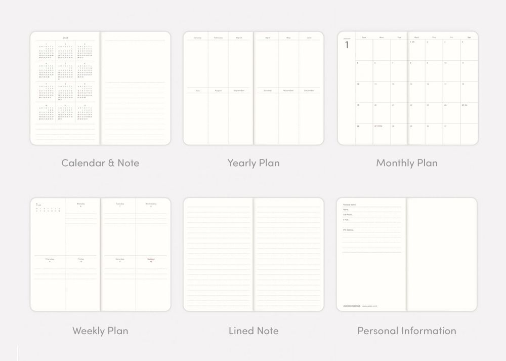 MochiThings: 2020 Simple Weekly Planner