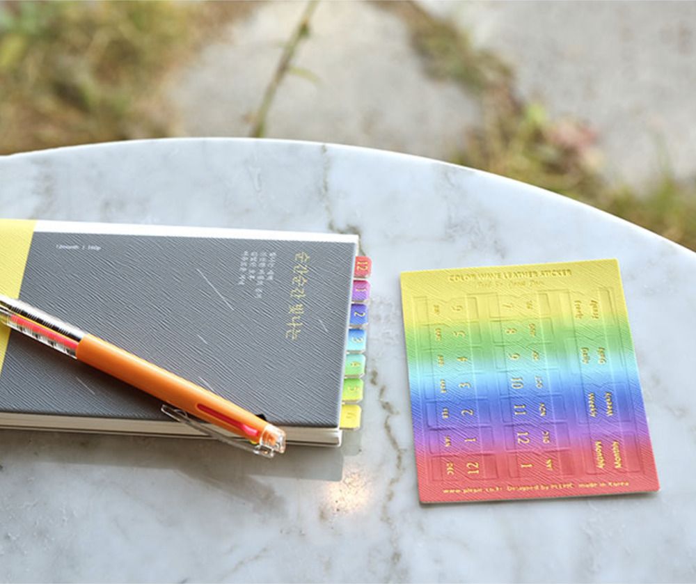 MochiThings: Color Wave Leather Index Sticker