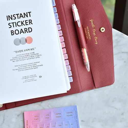 MochiThings: Color Wave Leather Index Sticker