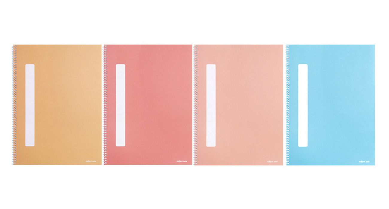 MochiThings: Pastel Spiral Lined Notebook Set of 4