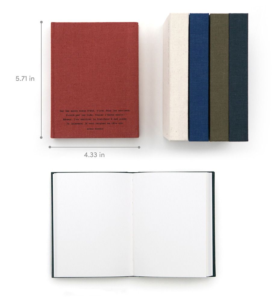 MochiThings: Natural Canvas Plain Notebook