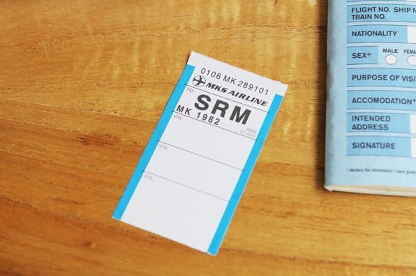 MochiThings: Baggage Tag Sticky Note Roll