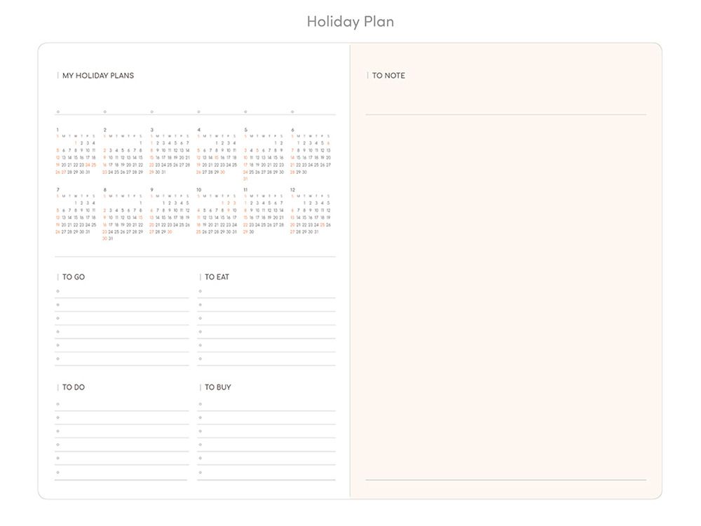 MochiThings: 2020 My Diary Scheduler