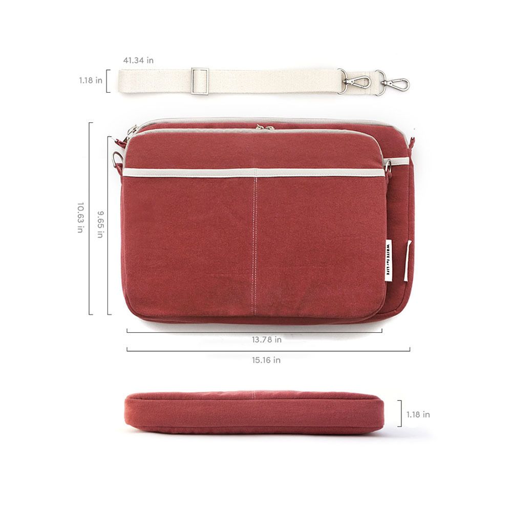 MochiThings: Round Canvas Laptop Shoulder Bag