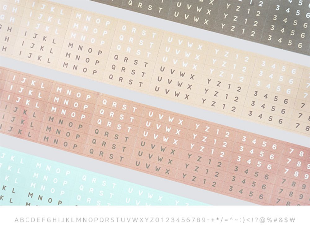 MochiThings: 1152pcs Pastel Alphabet Sticker Set