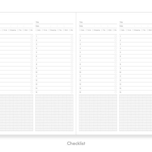 MochiThings: Simple Checklist Notebook